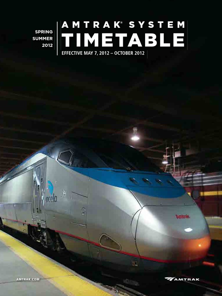 Amtrak System Schedule Spring Summer 2012 | PDF | Amtrak | California