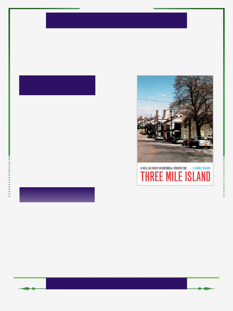 Three Mile Island A Nuclear Crisis in Historical Perspective 1st ...