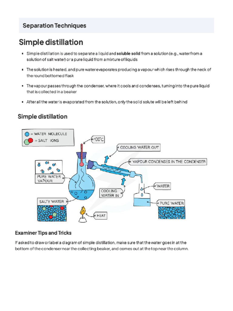 Separation Techniques Notes | PDF