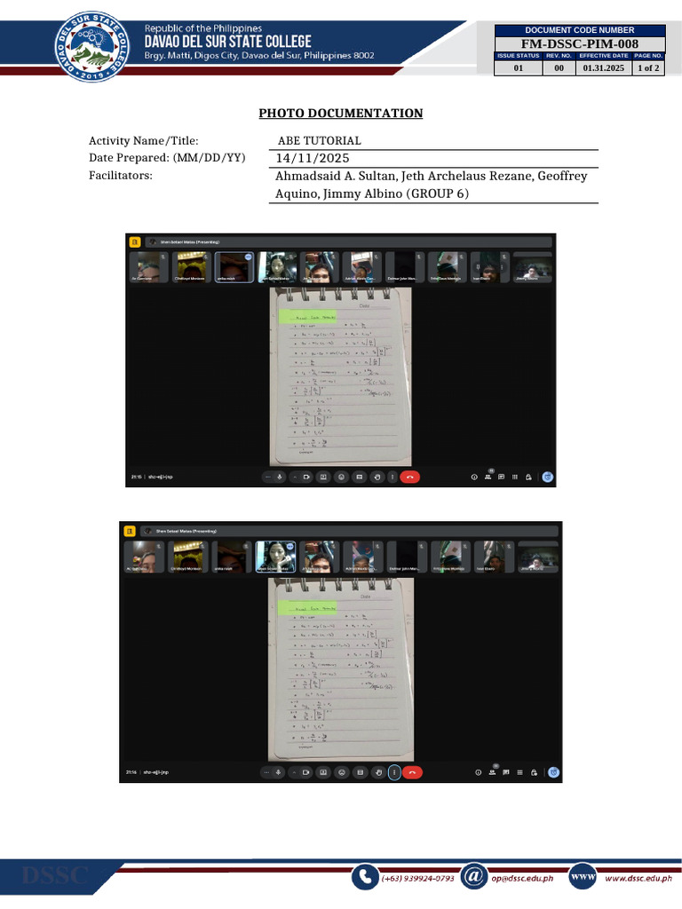 ABE Tutorial Photo Documentation | PDF