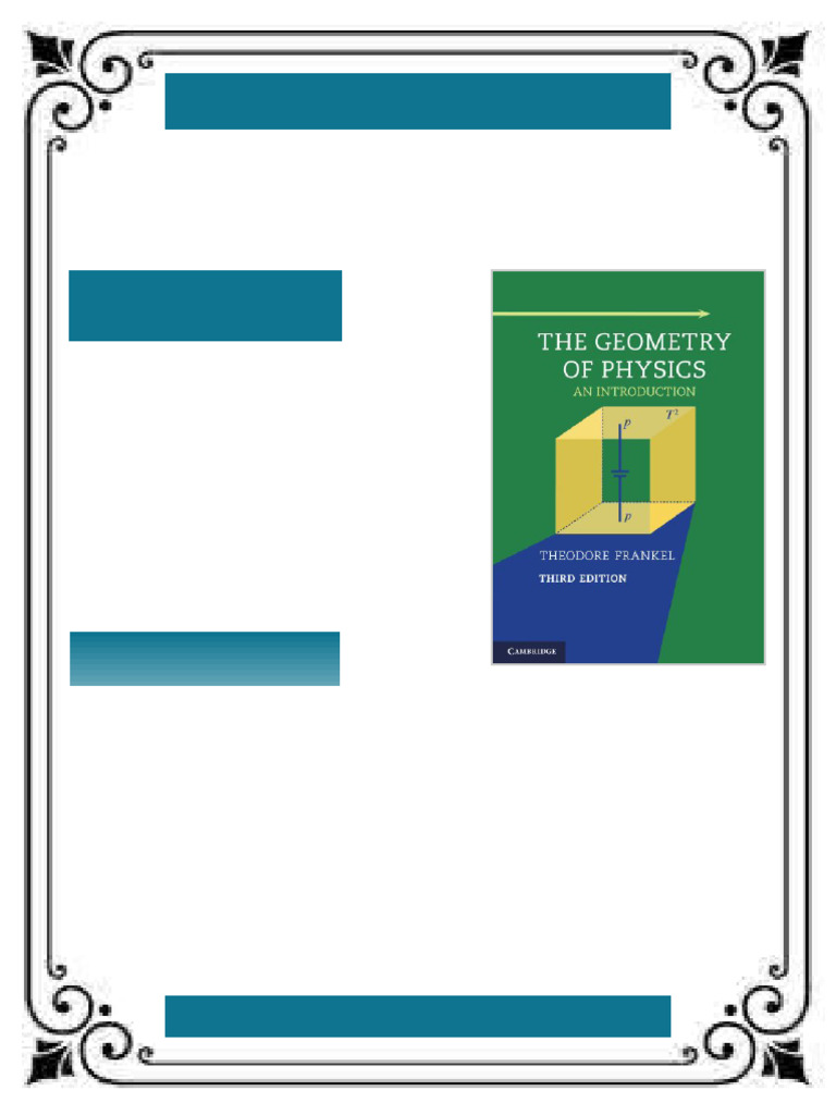 The Geometry of Physics An Introduction 3rd Edition Theodore Frankel ...