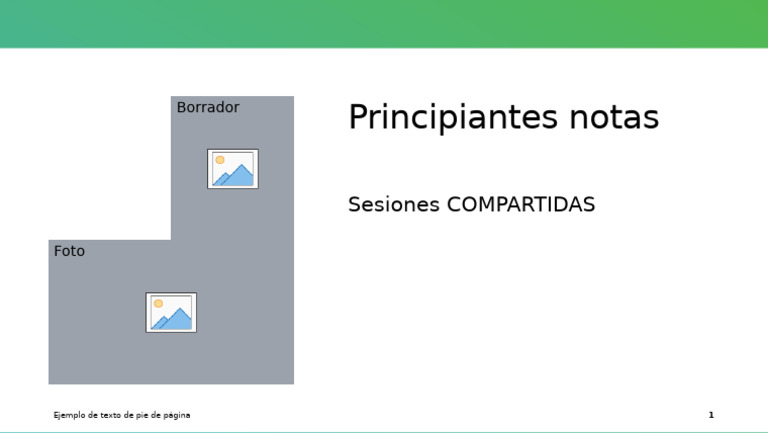 Principiantes Notas: Sesiones COMPARTIDAS | PDF