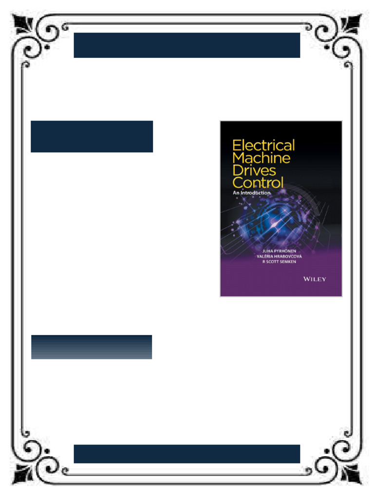 Electrical Machine Drives Control An Introduction 1st Edition by Juha ...