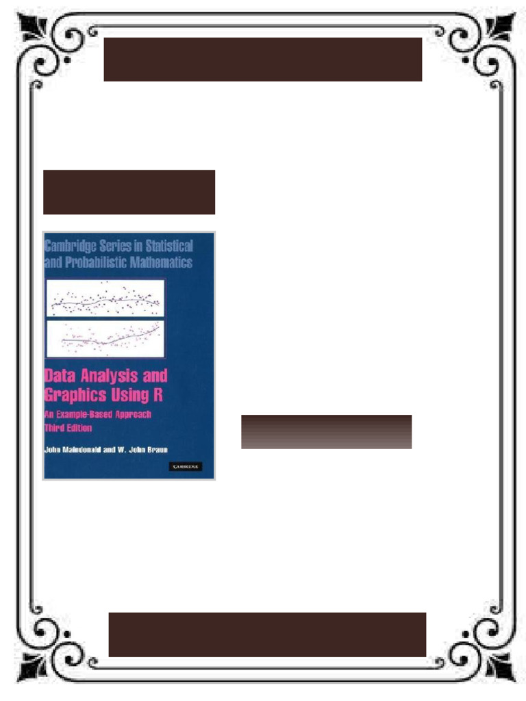 Data Analysis and Graphics Using R An Example Based Approach Third ...