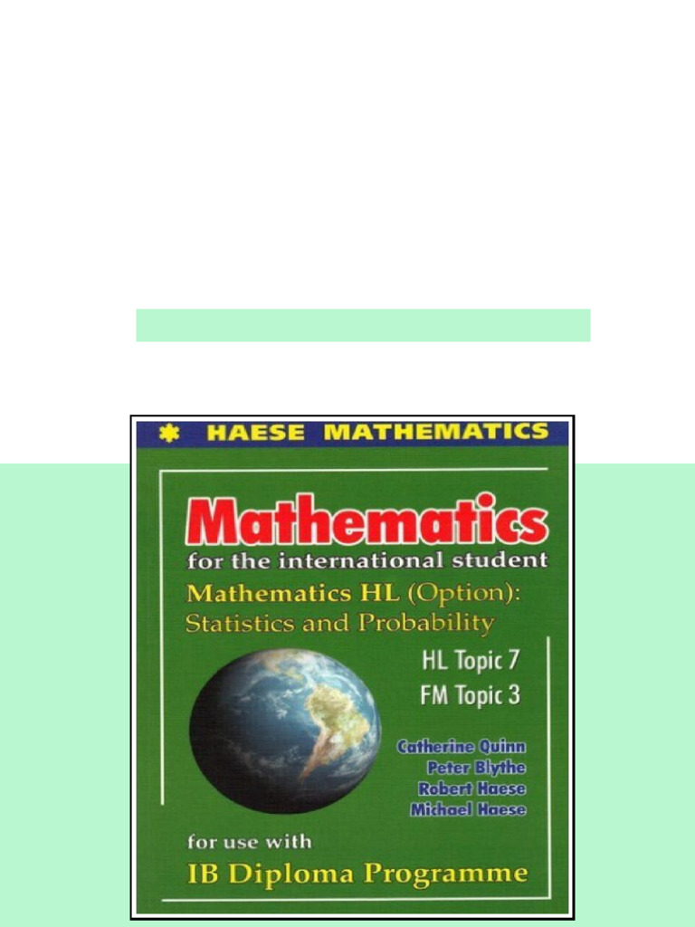 (Ebook) Mathematics - Mathematics HL (Option) - Statistics and ...