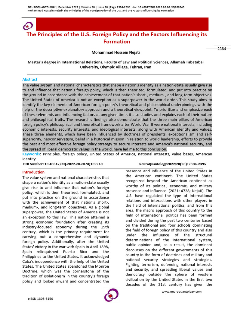 18-NeuroQuantology | PDF | Neoconservatism | Ideologies