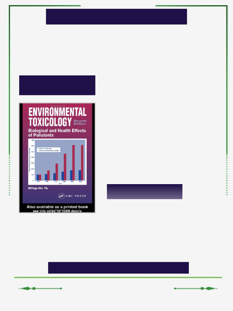 Environmental Toxicology Biological and Health Effects of Pollutants ...