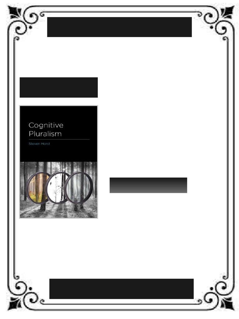 Cognitive Pluralism 1st Edition Steven Horst newest ebook edition 2025 ...