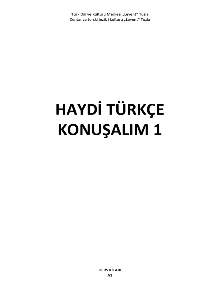 Ders Kitabi A1 | PDF