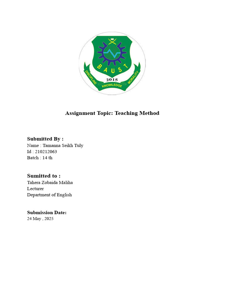 Teaching Method .PDF | PDF | Teaching Method | Learning