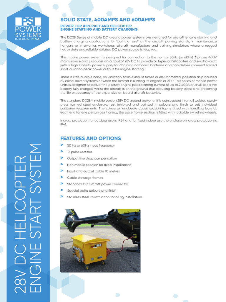 28V DC Helicopter Engine Start Systems 13 | PDF | Power Supply ...