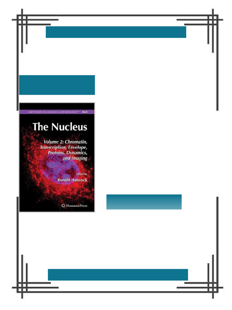 The Nucleus Volume 2 Chromatin Transcription Envelope Proteins Dynamics ...