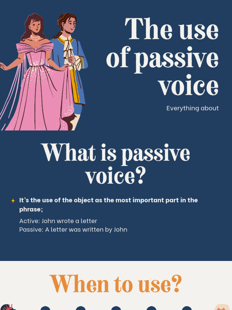 Passive Voice Grammar Presentation | PDF
