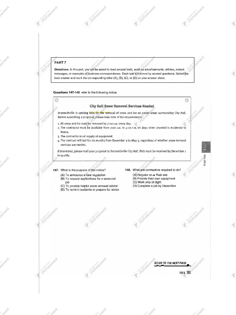 PART 7 TEST 6 - With Watermark | PDF