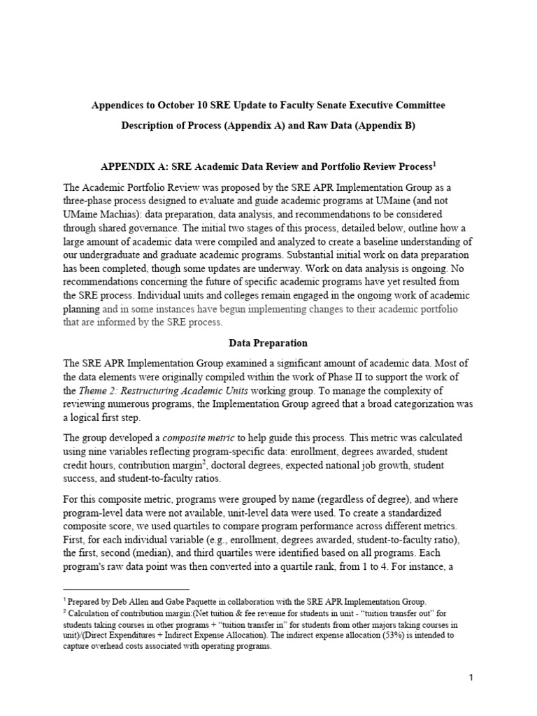 SRE Data Review and Portfolio Review Process (10.10.25) | PDF ...