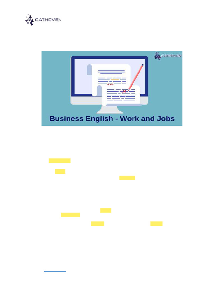 Reading-Lesson-Business-English-Work-and-Jobs-B1-Intermediate | PDF ...