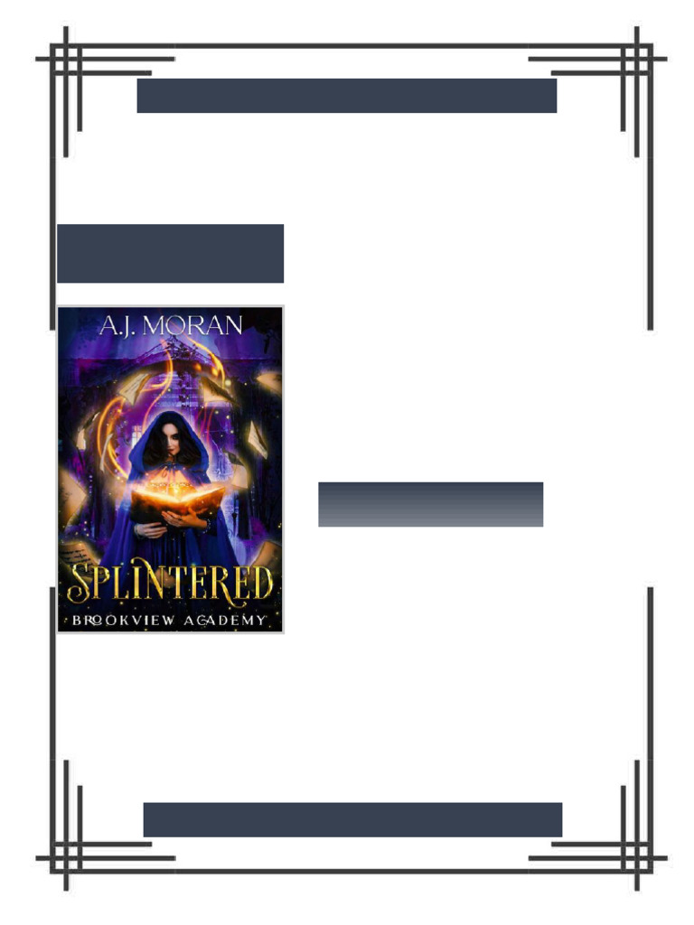 Splintered 1st Edition A.J. Moran eBook digital handbook | PDF