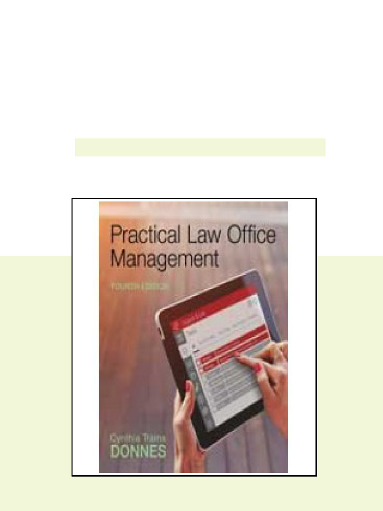 Test Bank for Practical Law Office Management 4th Edition - test bank ...