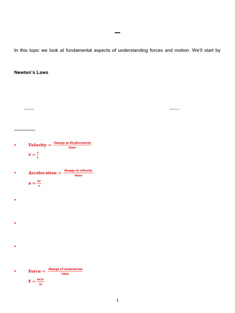 +Forces & Motion (Booklet - Part 2)+ | PDF | Momentum | Collision