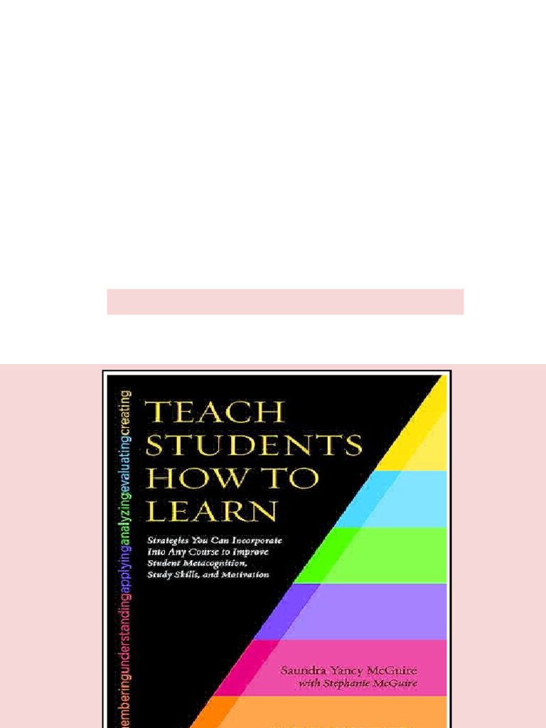 (Ebook) Teach Students How to Learn : Strategies You Can Incorporate ...