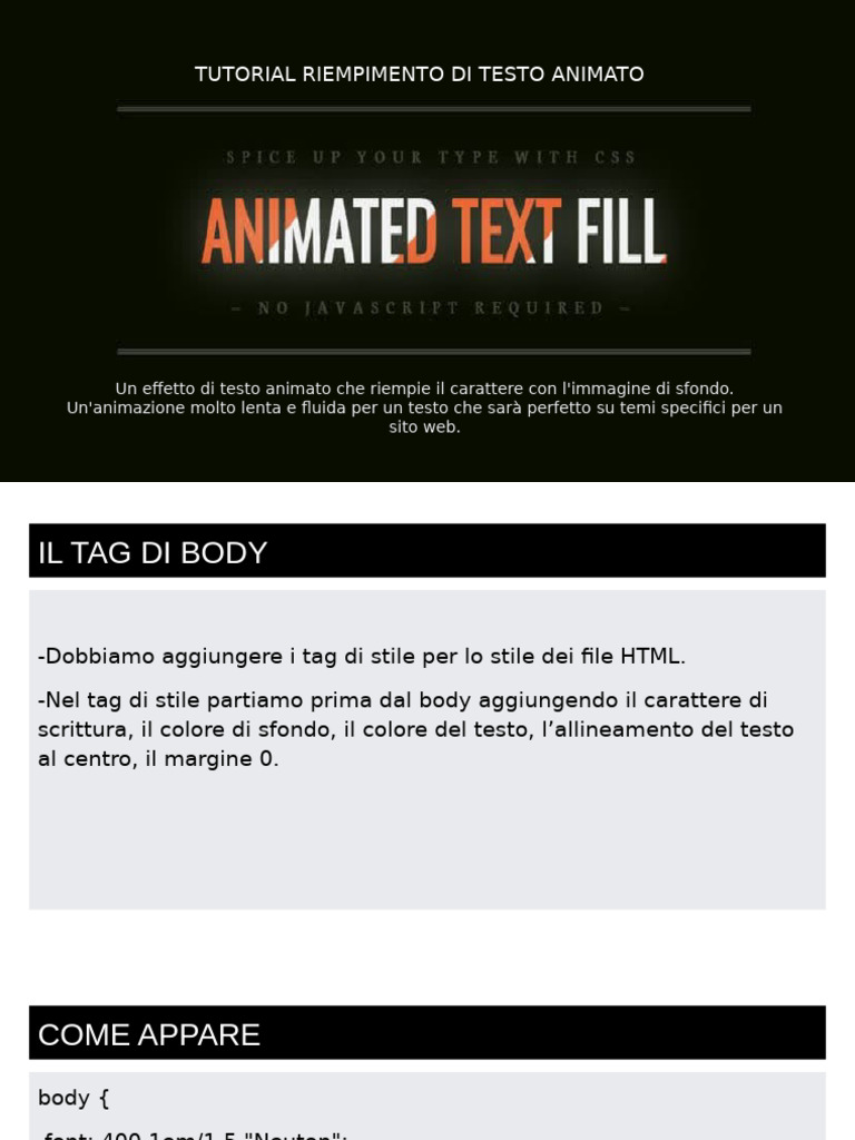 Animated Text | PDF