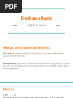 100 Root Words for CUET Exam Prep | PDF