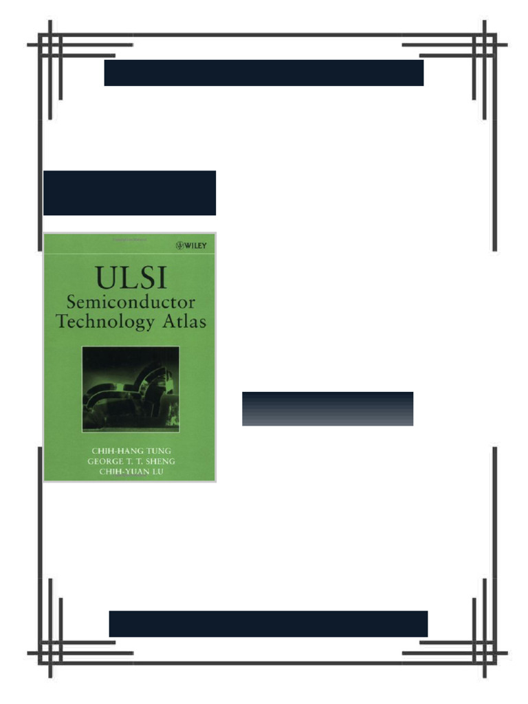 ULSI Semiconductor Technology Atlas 1st Edition Chih-Hang Tung ebook ...