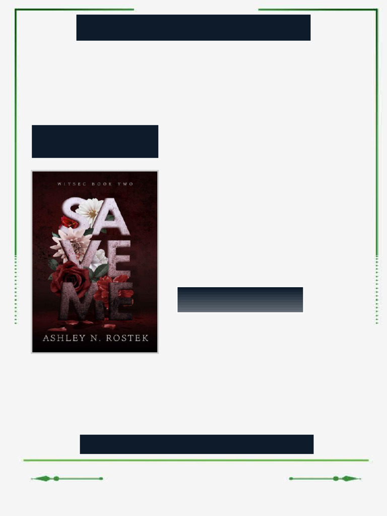 Save Me WITSEC 2 1st Edition Ashley N Rostek eBook printable pdf | PDF