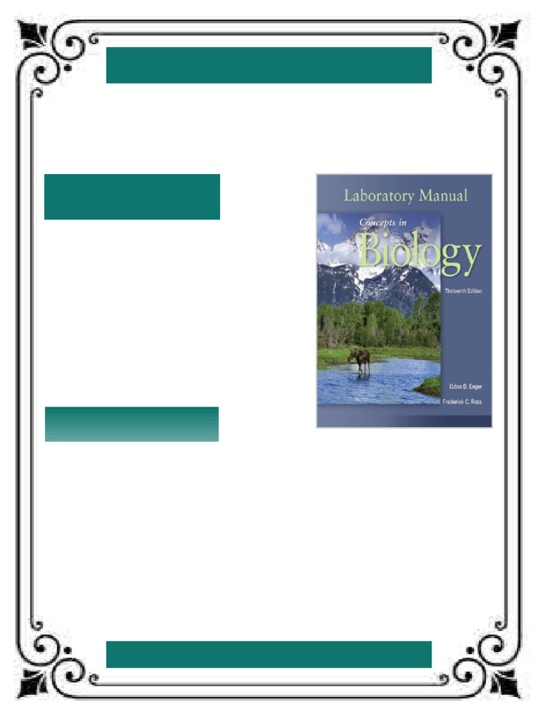 Laboratory Manual to accompany Concepts in Biology 13th edition Eldon ...