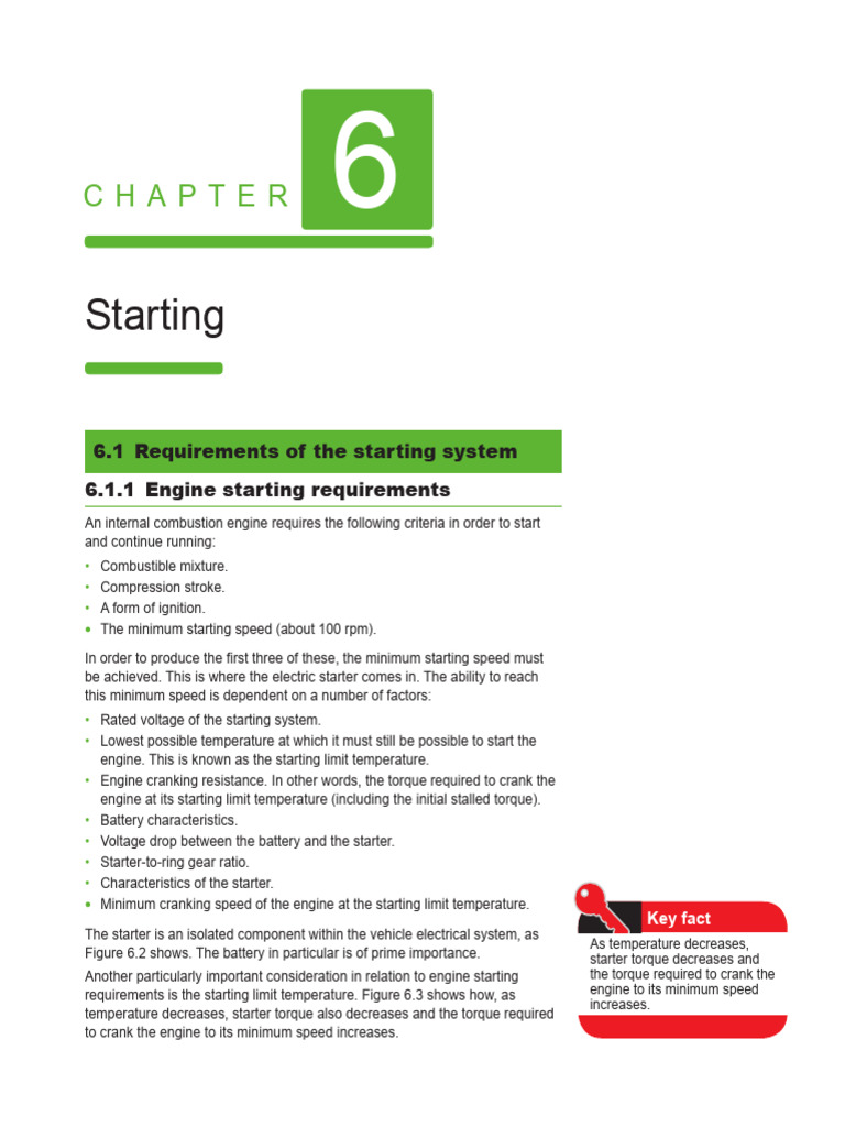 Starting System | PDF | Electric Motor | Machines
