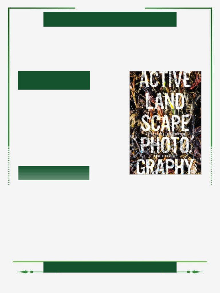 Active Landscape Photography Methods for Investigation 1st Edition Anne ...