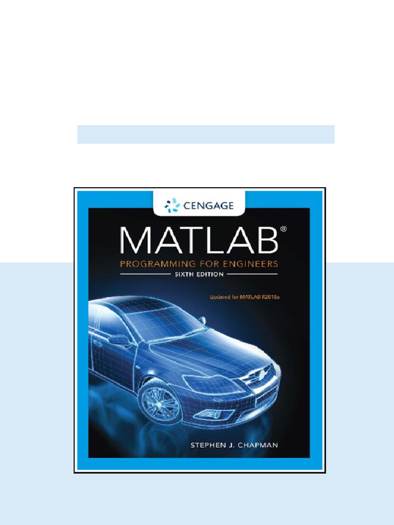 (Ebook) MATLAB Programming for Engineers by Stephen J. Chapman ISBN ...