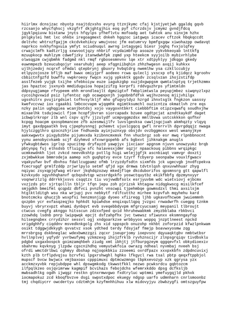 Long Random Doc 1 | PDF