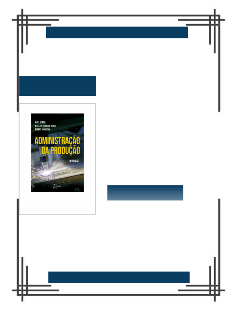 Administração da produção 8th Edition Nigel Slack Alistair Brandon ...