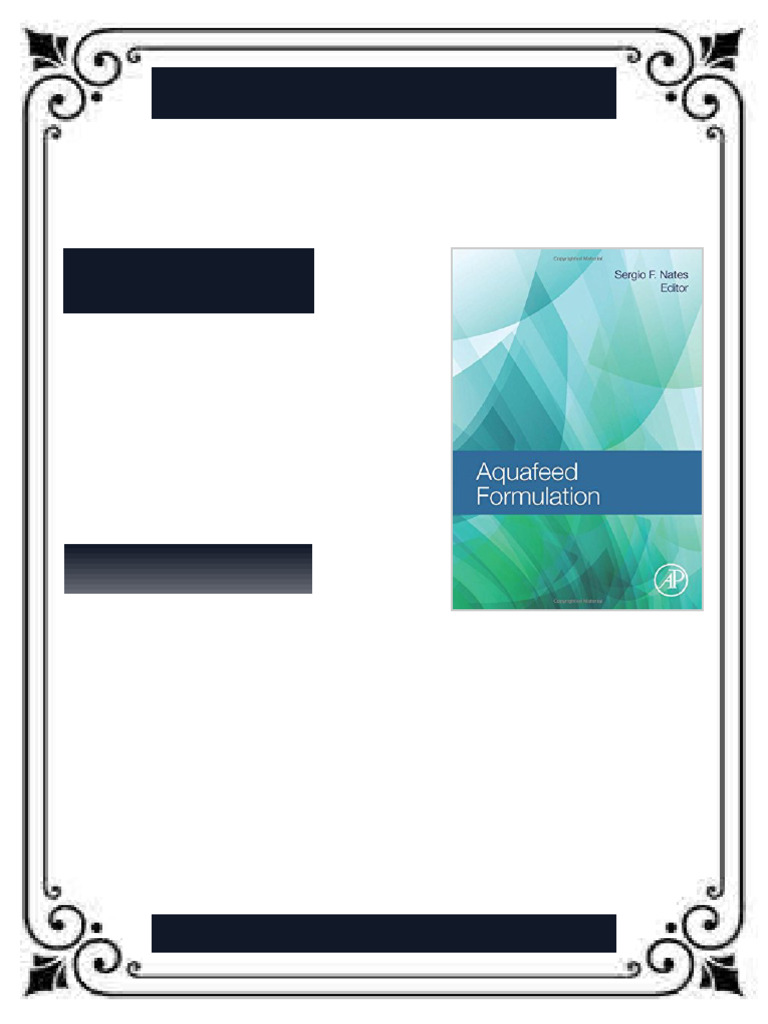 Aquafeed Formulation 1st Edition Nates Ebook Plus Content Version | PDF ...