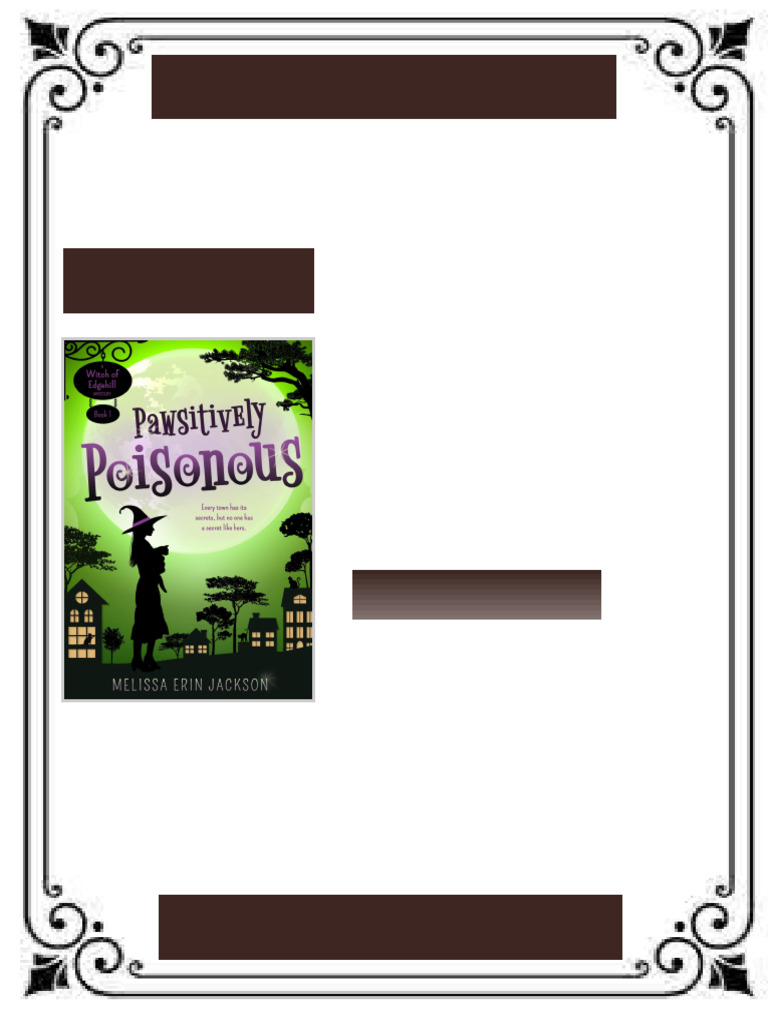 Pawsitively Poisonous 6 16 2022 Melissa Erin Jackson full eBook ...