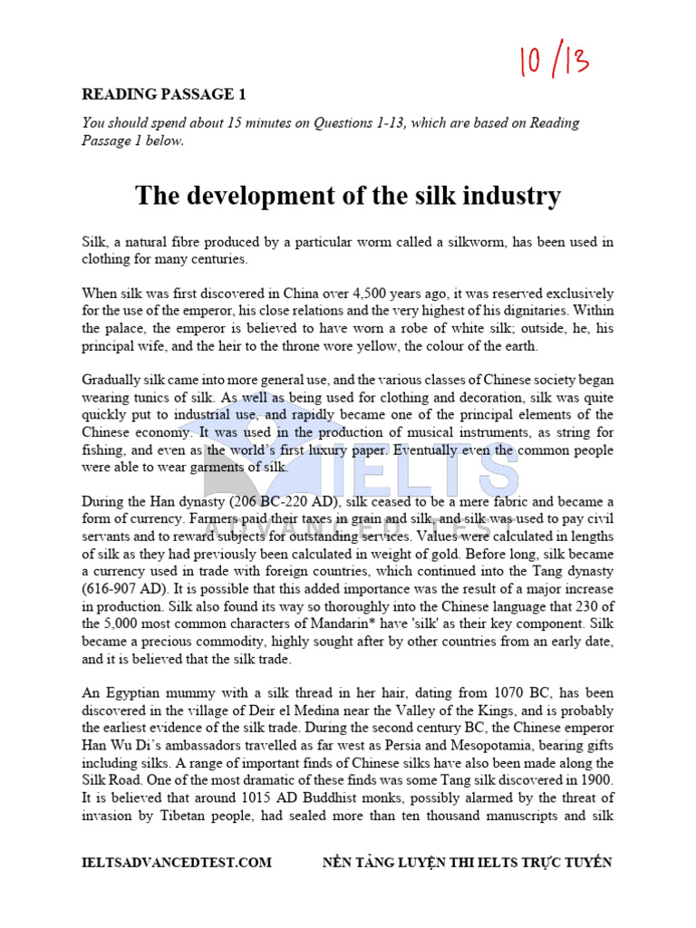 History and Impact of Silk Production | PDF | Silk | Potato