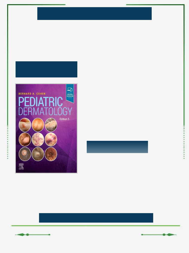 Pediatric Dermatology Bernard A. Cohen eBook structured pdf | PDF ...