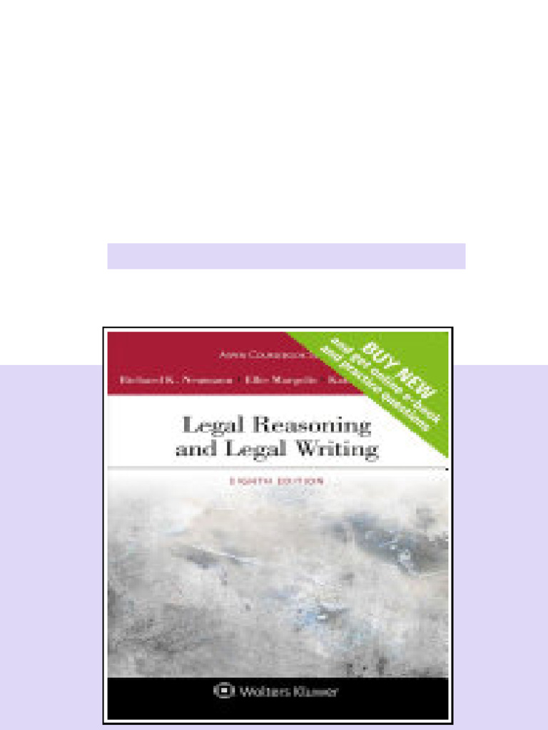 (Ebook) Legal Reasoning and Legal Writing (Aspen Coursebook) by Richard ...