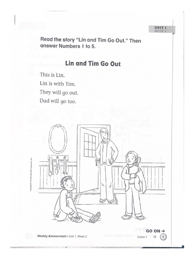 Read The Story Lin and Tim Go Out. Then | PDF