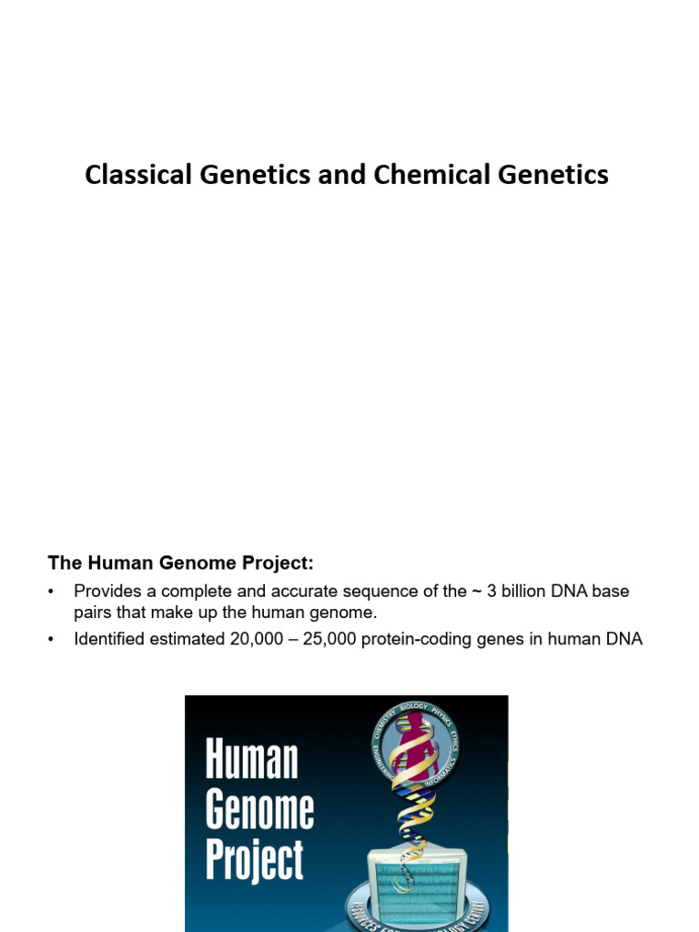 Biochemistry - 20 - Classical Genetics Vs Chemical Genetics | PDF ...