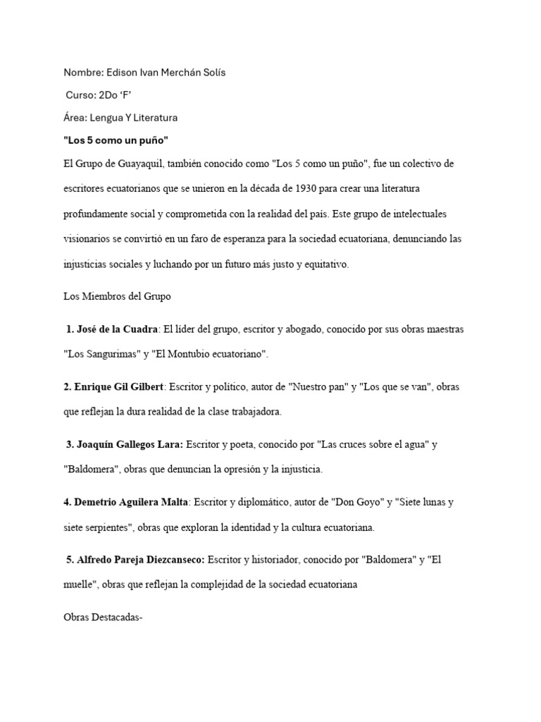Merchan | PDF | Ecuador | Escritura