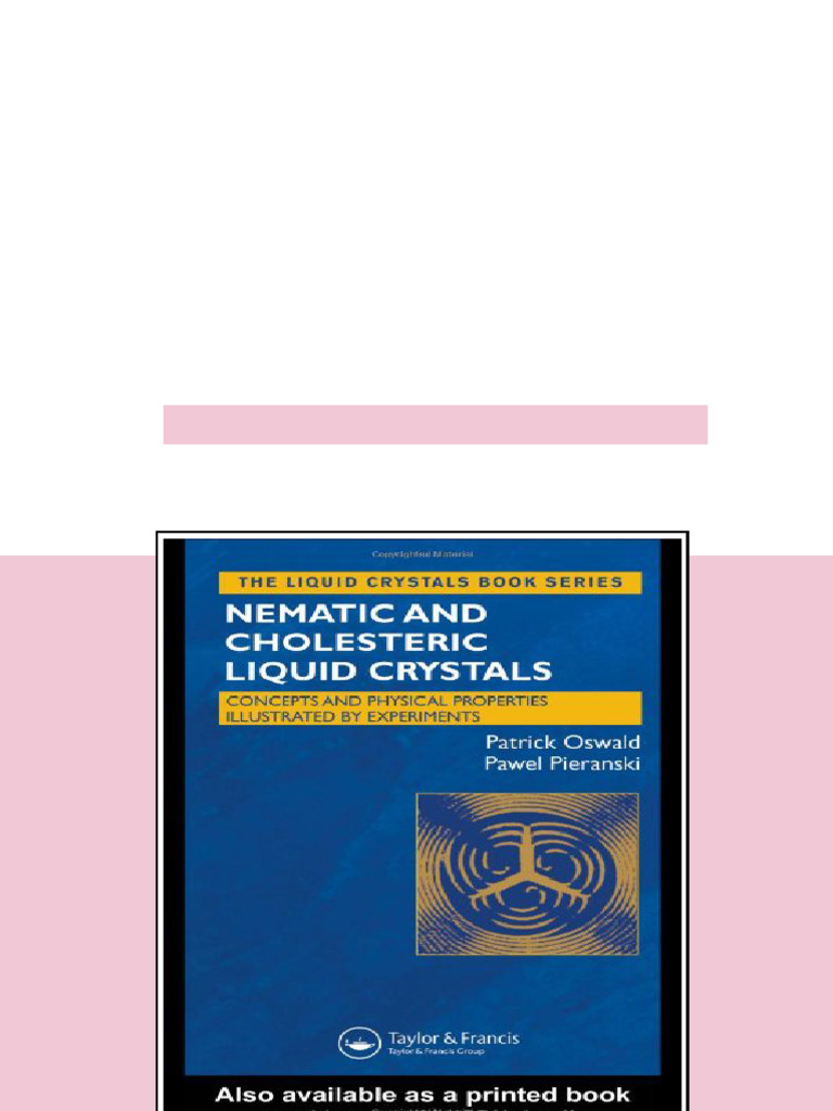 (Ebook) Nematic and cholesteric liquid crystals: concepts and physical ...