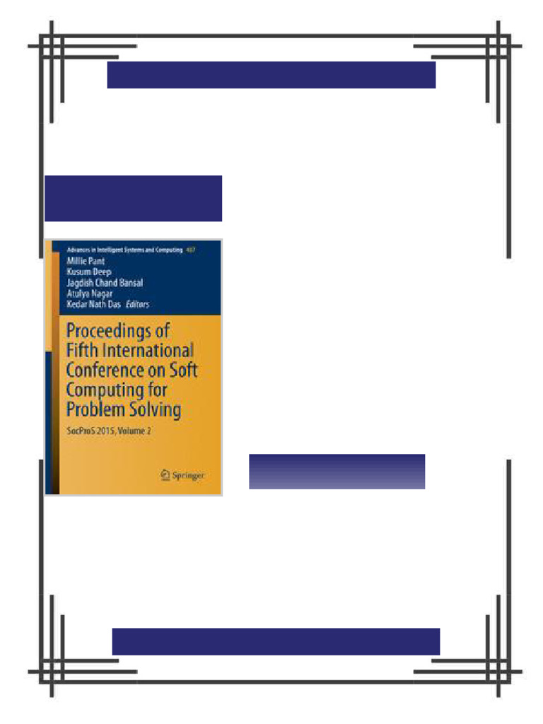 Proceedings of Fifth International Conference on Soft Computing for ...