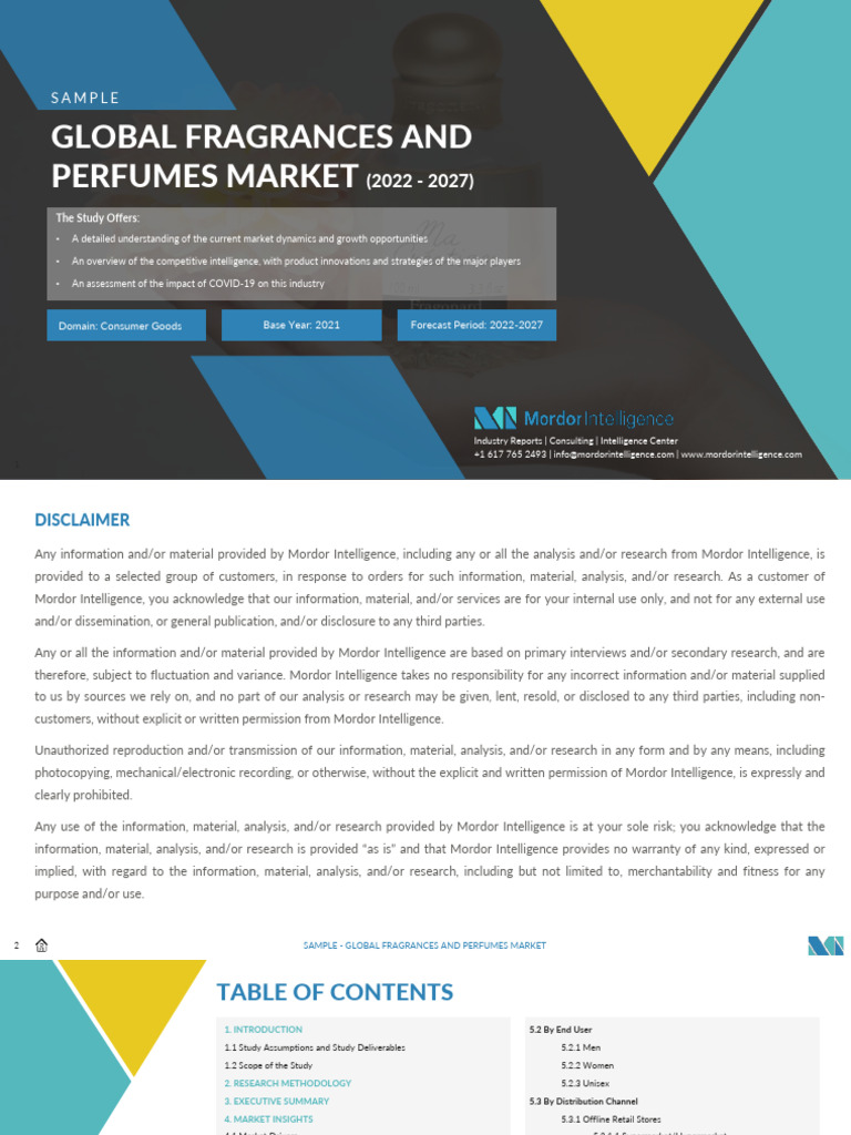 Sample - Global Fragrances and Perfumes Market (2022 - 2027) - Mordor ...