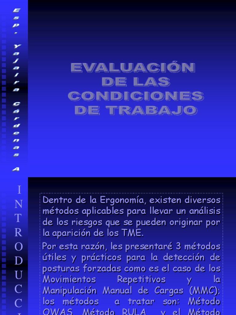 Metodos Owas, Reba, Rula | PDF | Factores humanos y ergonomía | Músculo