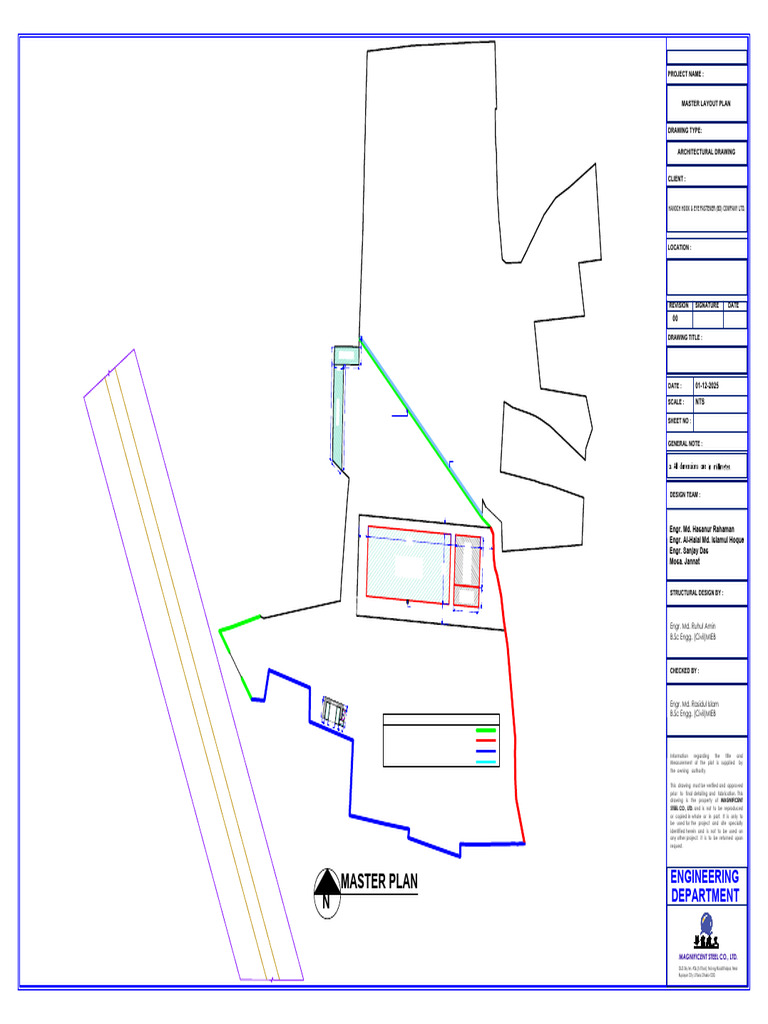 Master Layout Plan - Hanochhook & Eye Fastner BD Co., Ltd (for Boundary Wall) - 2025-12-01 | PDF