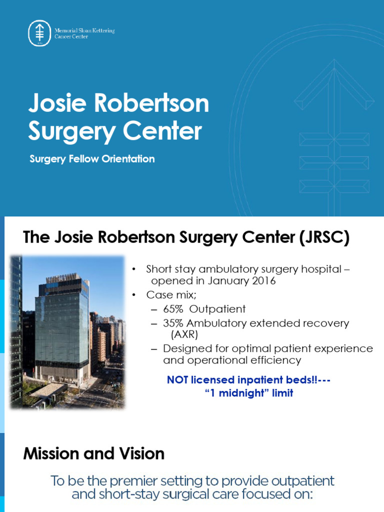 Josie Robertson Surgery Center Overview | PDF | Blood Transfusion ...