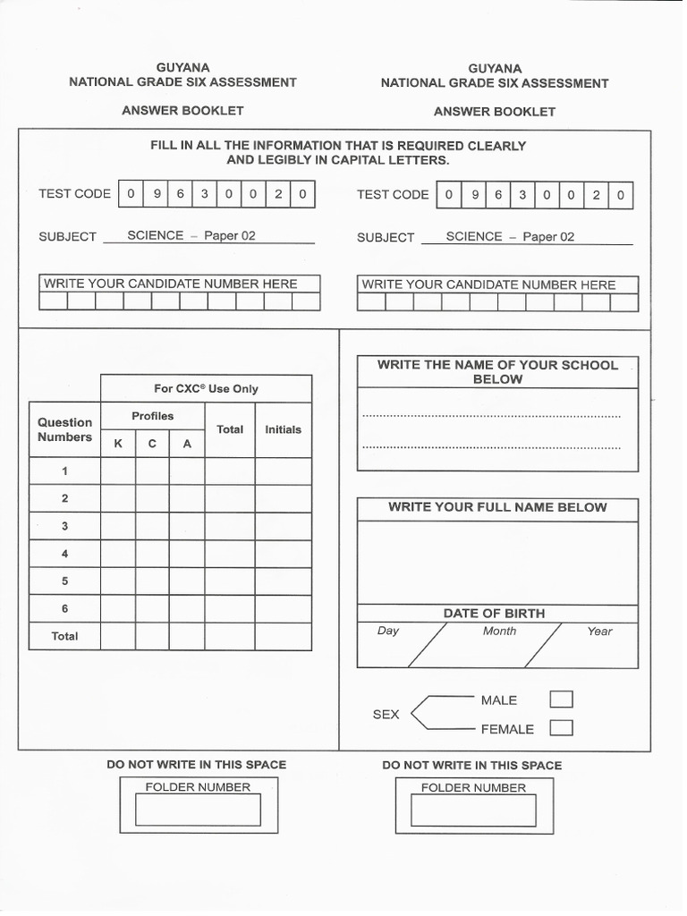 13.National Grade 6 Assessment - 2017 - Science P2 | PDF