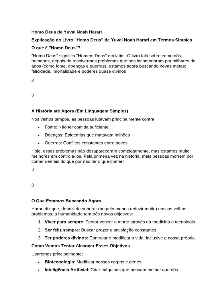 846248682 Homo Deus de Yuval Noah Harari | PDF | Inteligência ...